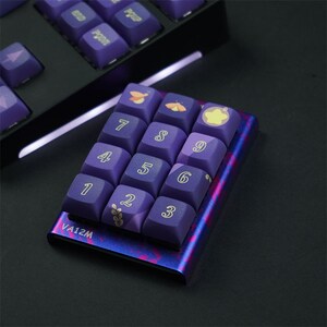 127 Artisan Keycap Purple, PBT Keycap Set, Purple XDA Keycap, Designer ...
