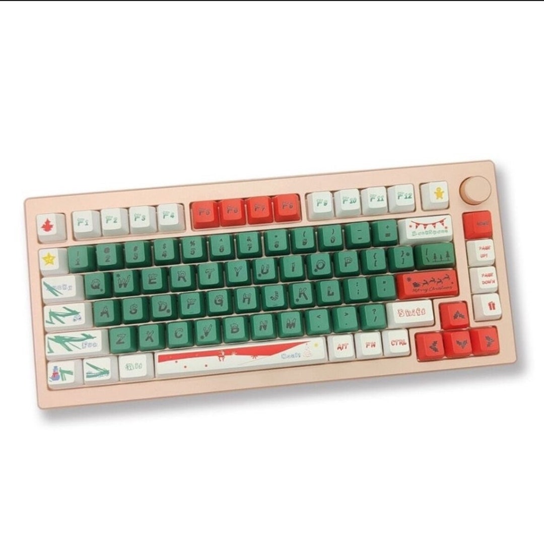 Forest Christmas Theme 123 Keys OEM Profile Keycap 123 Keys Gaming ...