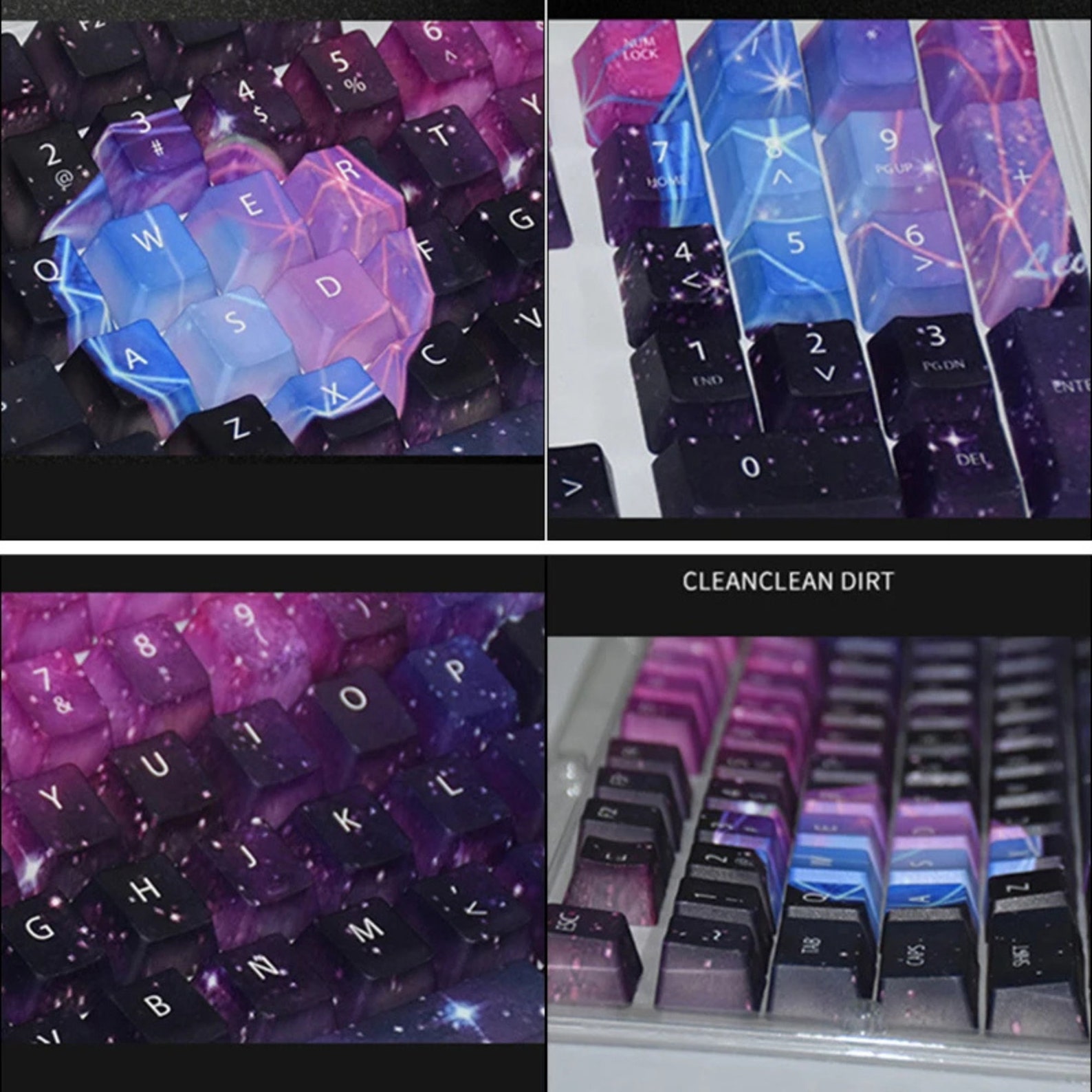 Blue Keycap Set Pbt Keycap Set Cherry Mx Keycap Tech Accessories Cute ...