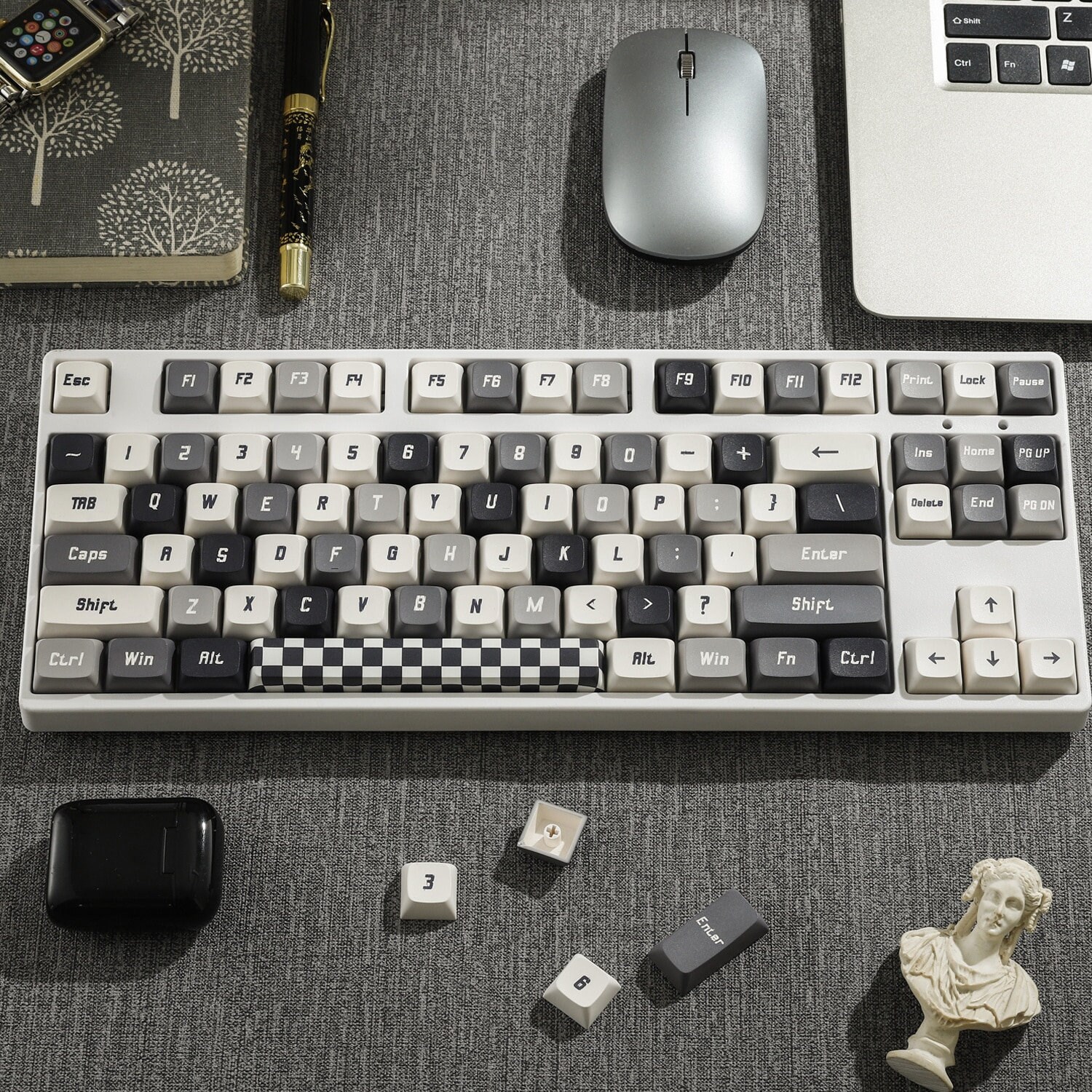 Colorless Theme Keycaps Artisan Keycaps Mechanical - Etsy