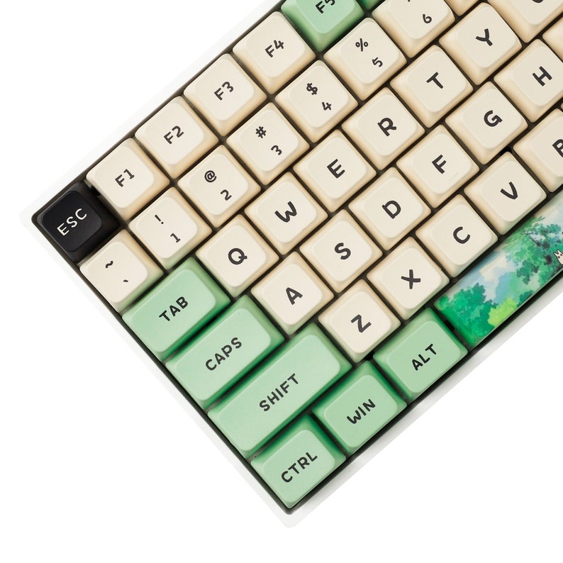 Chinchilla Blue Keycaps 148 Artisan Keycaps Set Ergonomic Thick PBT ...