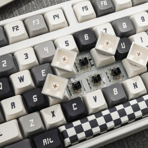 Colorless Theme Keycaps Artisan Keycaps Mechanical Keyboard 125 Keys ...