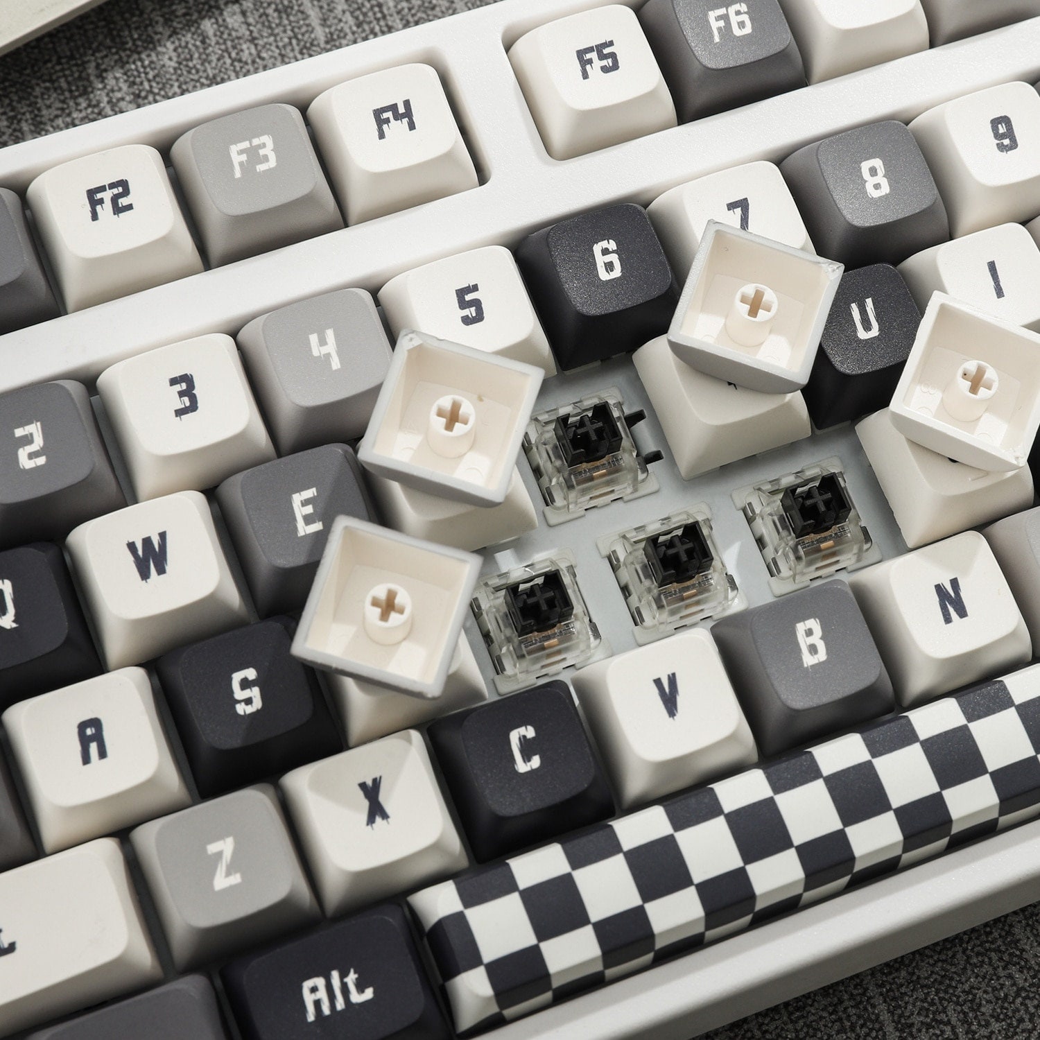 Colorless Theme Keycaps Artisan Keycaps Mechanical - Etsy