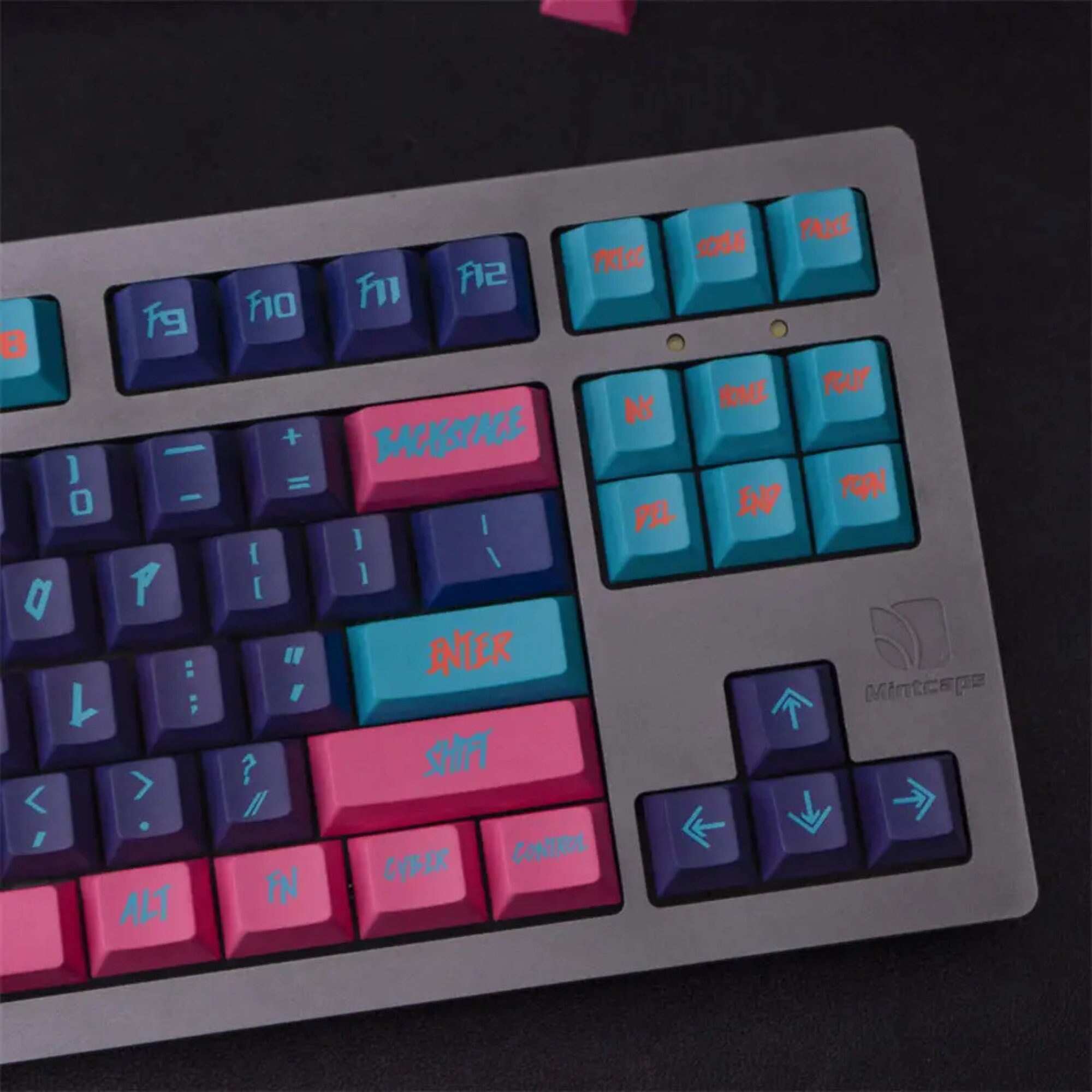 Yellow Keycaps Pbt Keycap Set Cyberpunk Tech Accessories Cute Keycap ...