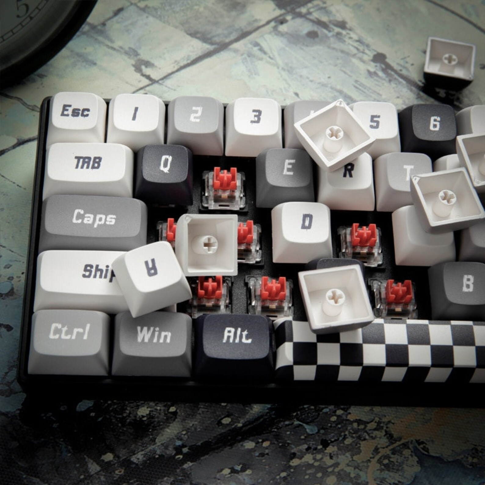 Colorless Theme Keycaps Artisan Keycaps Mechanical - Etsy