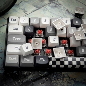 Colorless Theme Keycaps Artisan Keycaps Mechanical Keyboard 125 Keys ...