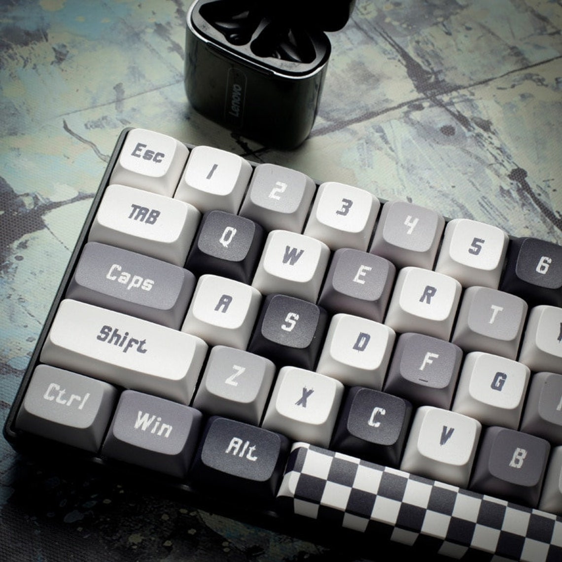 Colorless Theme Keycaps Artisan Keycaps Mechanical - Etsy