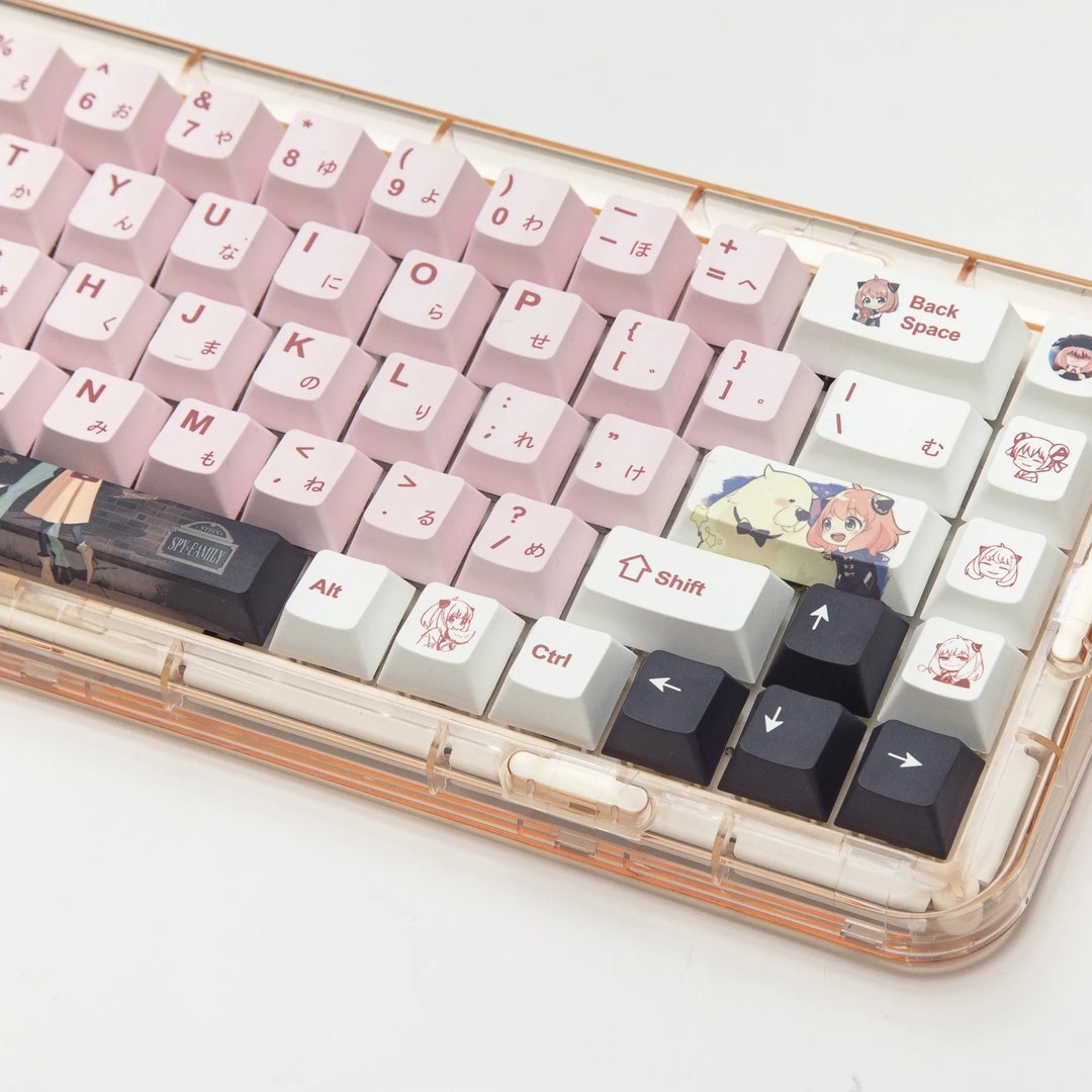 Pink Keycaps Pbt Keycap Set Cherry Mx Keycap Computer Accessories Cute ...
