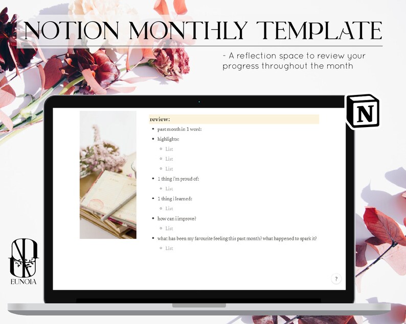 Notion Template Ultimate Monthly Digital Notion Planner Dashboard ...