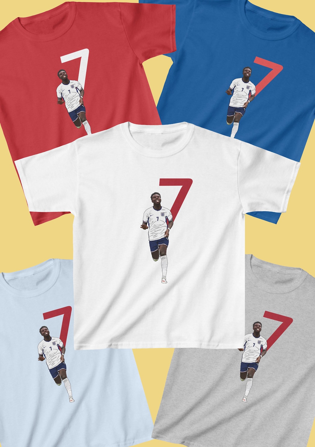 Bukayo Saka England T Shirt for Kids England Shirt England Fan Gift for ...