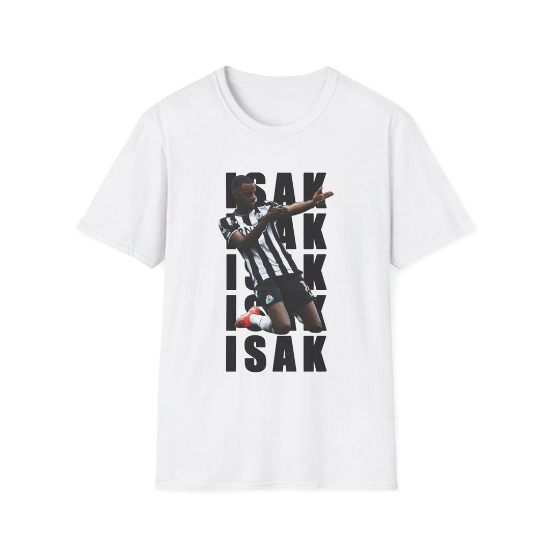 Alexander Isak Hand-drawn T-shirt: Newcastle Football Gift - Etsy