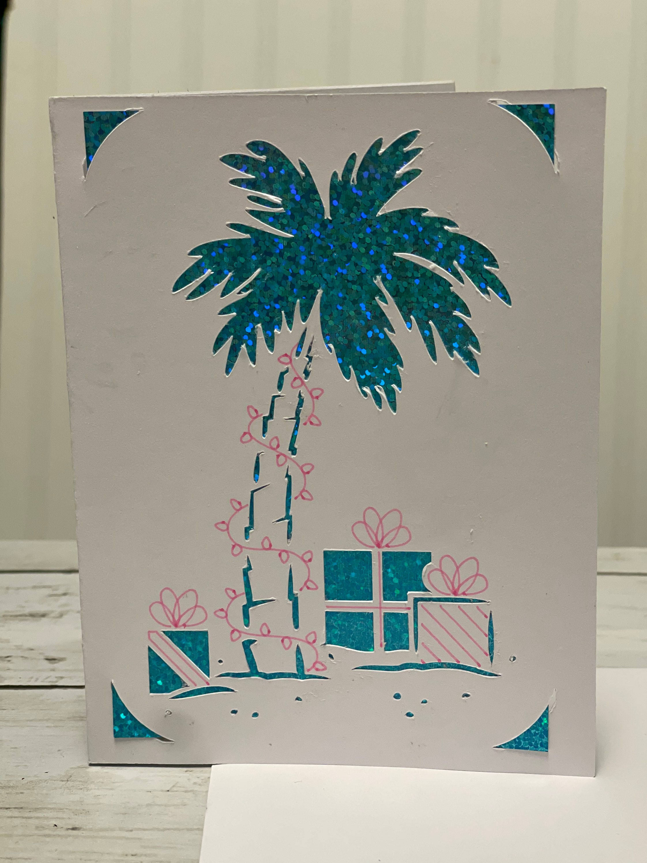 Palm Tree Christmas Card Beach Christmas Card Christmas on the Beach ...