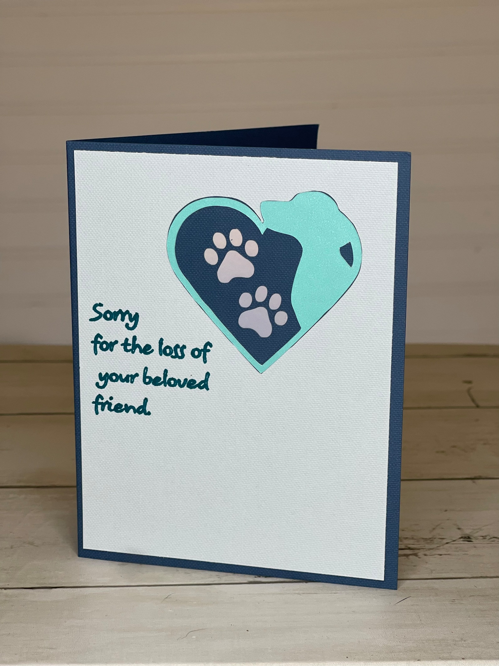 Sympathy for Pet Passing Card for Dog Passing Sorry for Your Loss Pet ...