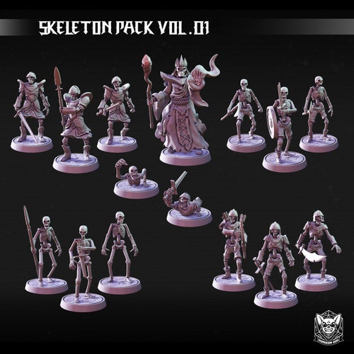 Skeleton Horde / Bone Golem yasashii Kyojin Studio-resin - Etsy