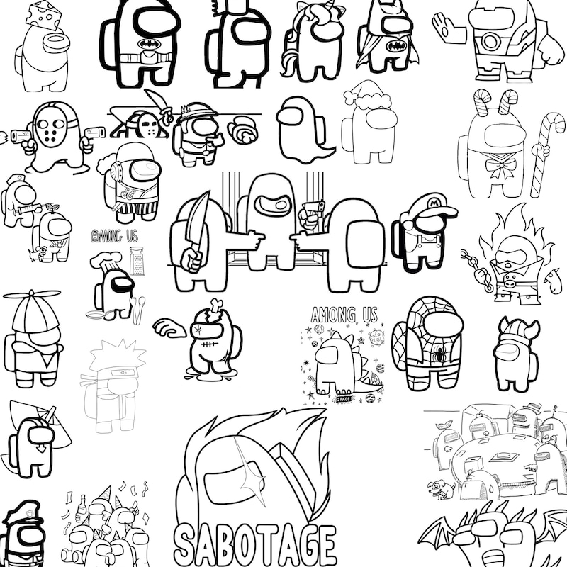 Among Us Png Etsy