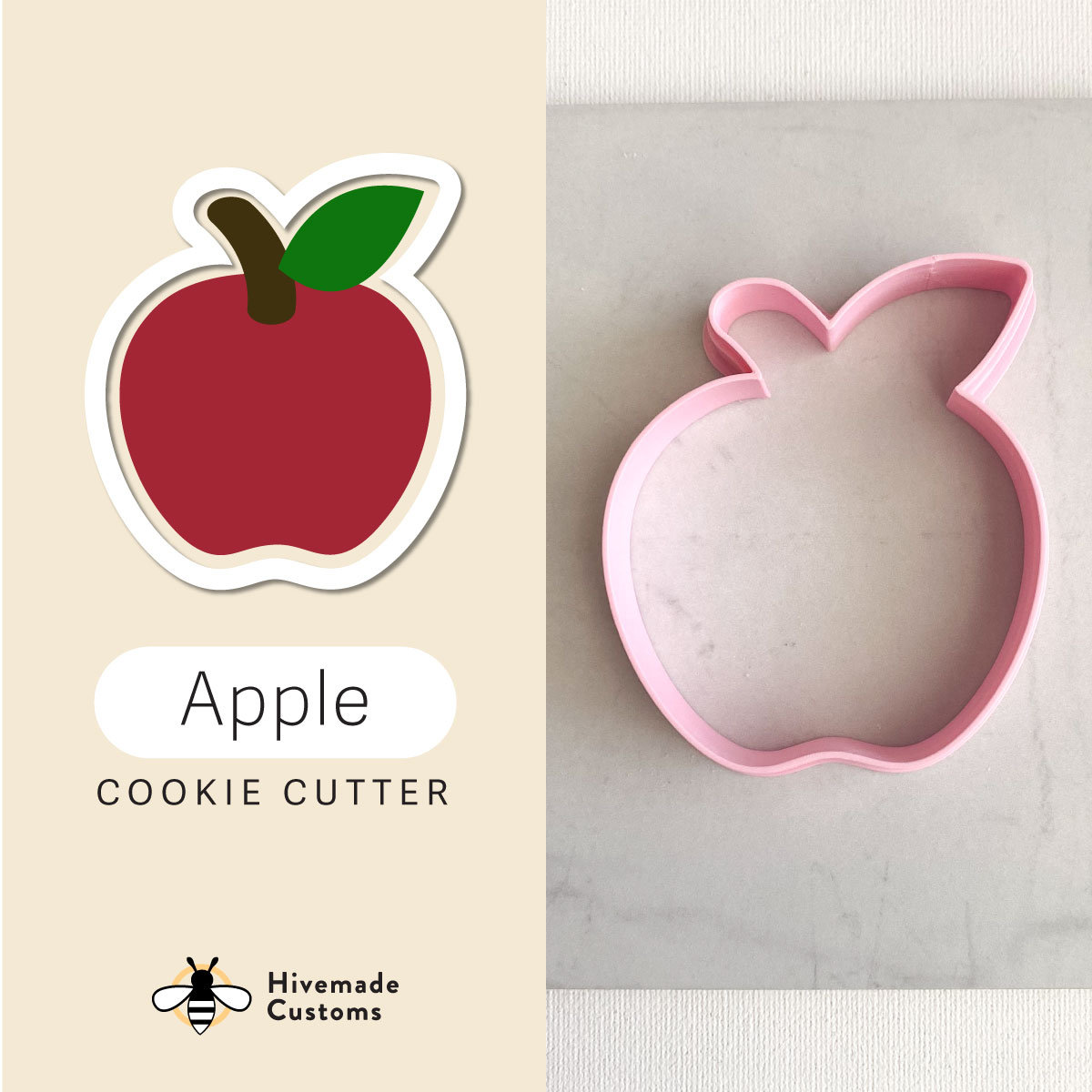Apple Cookie Cutter - Etsy