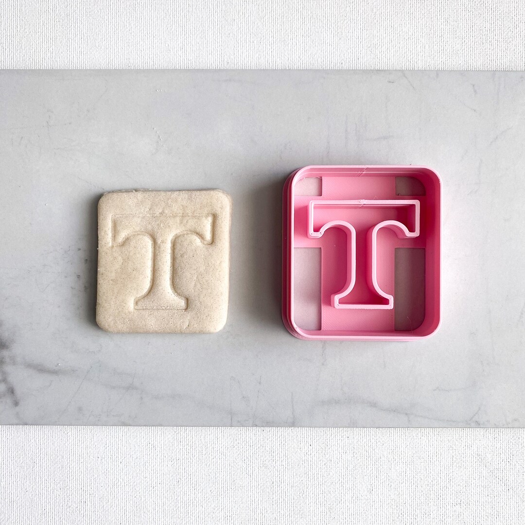 Tennessee T Embossed Cookie Cutter - Etsy