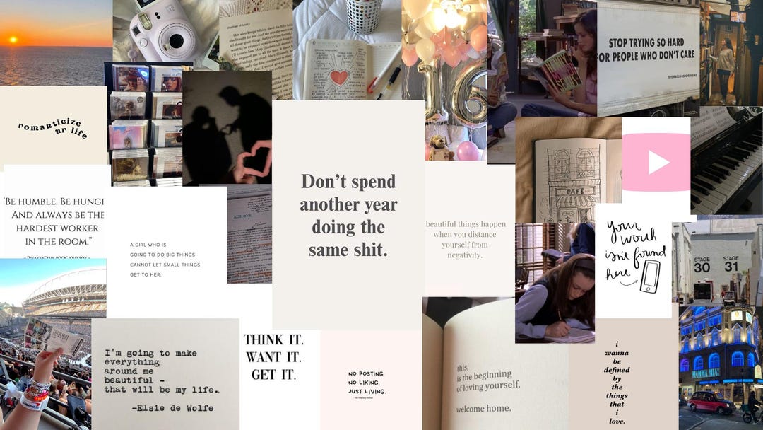 Custom Vision Board| Personalised Digital Vision Board Board for Goals ...