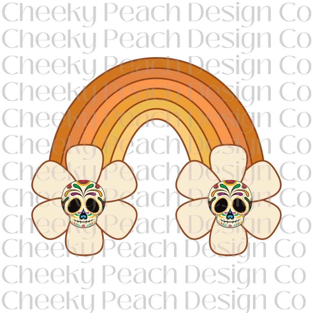 Skeleton Rainbow PNG Halloween PNG Pastel Halloween - Etsy