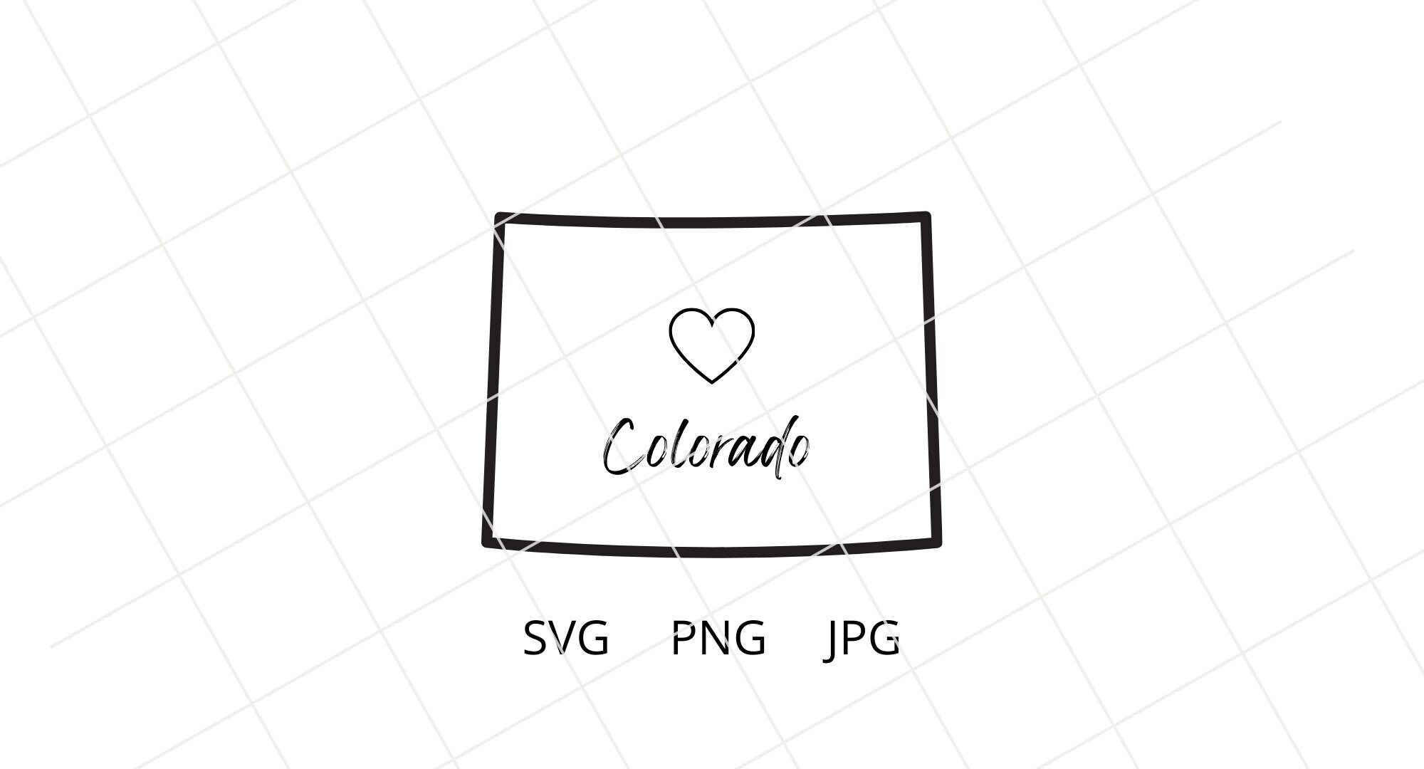 Colorado State SVG PNG JPG L Colorado Svg L Colorado Clip Art L Digital ...