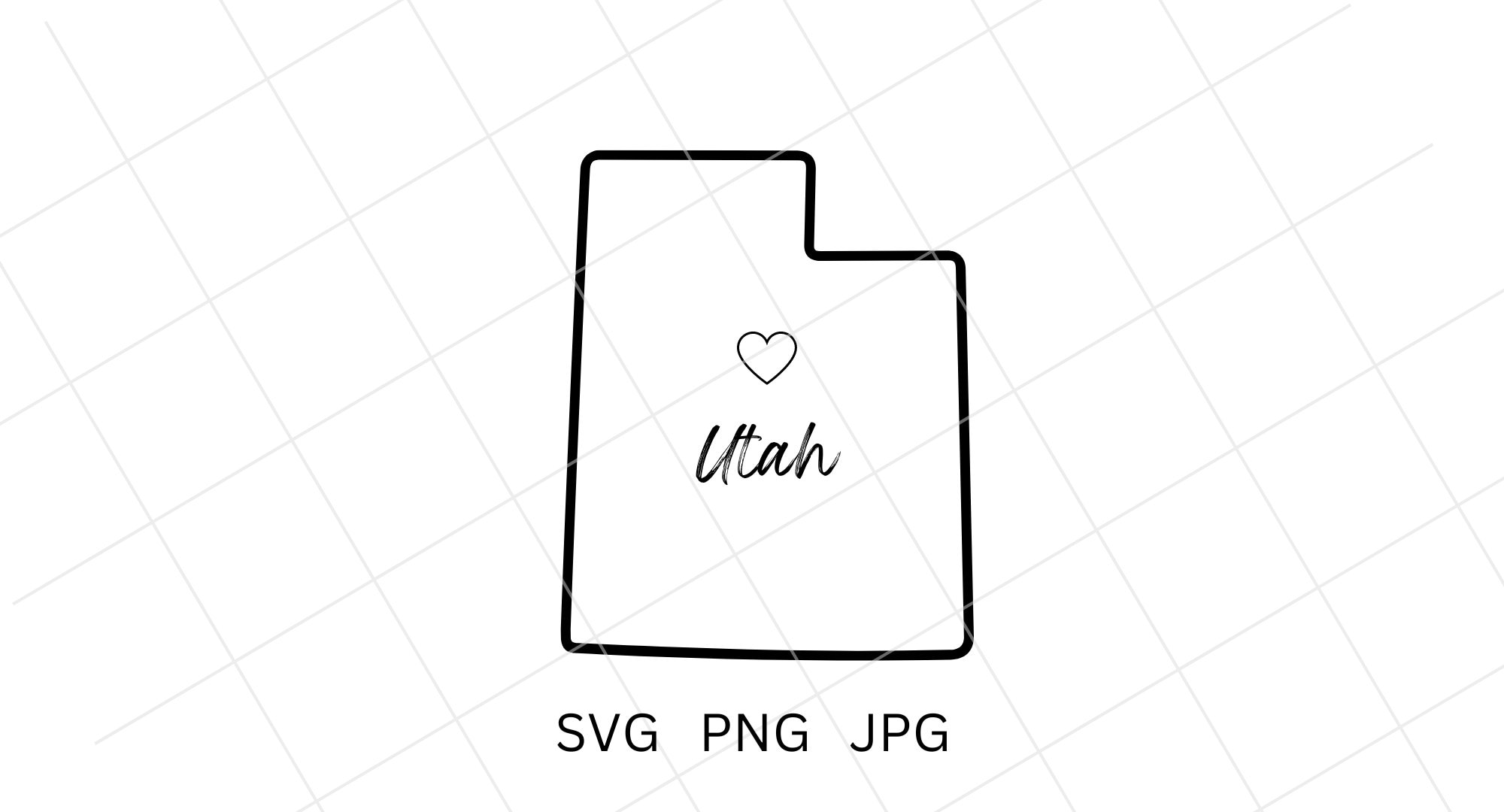 Utah State SVG PNG JPG L Utah Svg Lutah Clip Art L Digital Download L ...