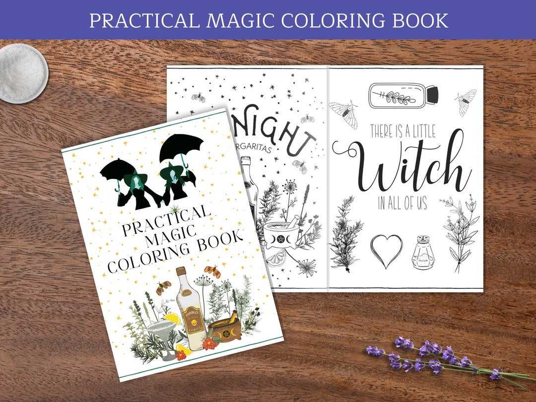 Practical Magic Coloring Book: Witchcraft Art (digital Download) - Etsy