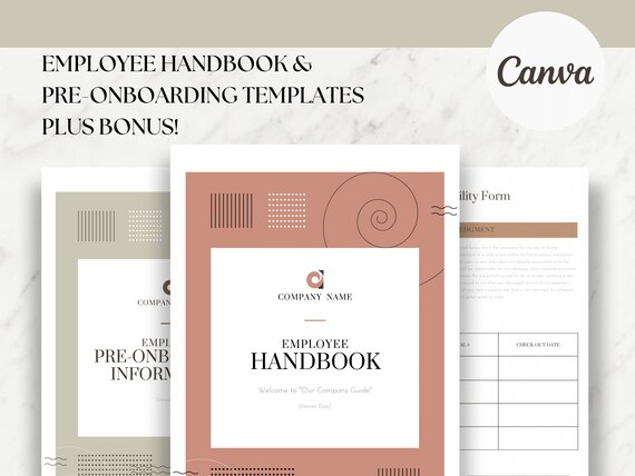 Employee Handbooktemplate New Employee Welcome Guide - Etsy