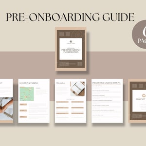 Employee Handbooktemplate | New Employee Welcome Guide | Onboarding Kit ...