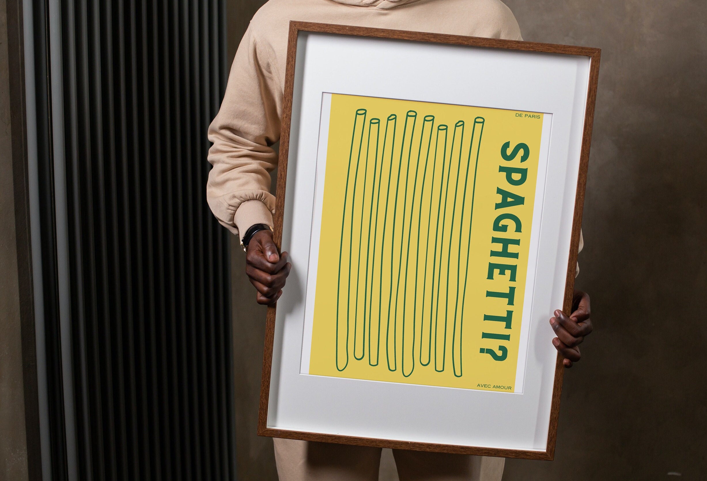 Spaghetti Digital Poster Printable Pasta Wall Art, Foodie Kitchen Decor ...