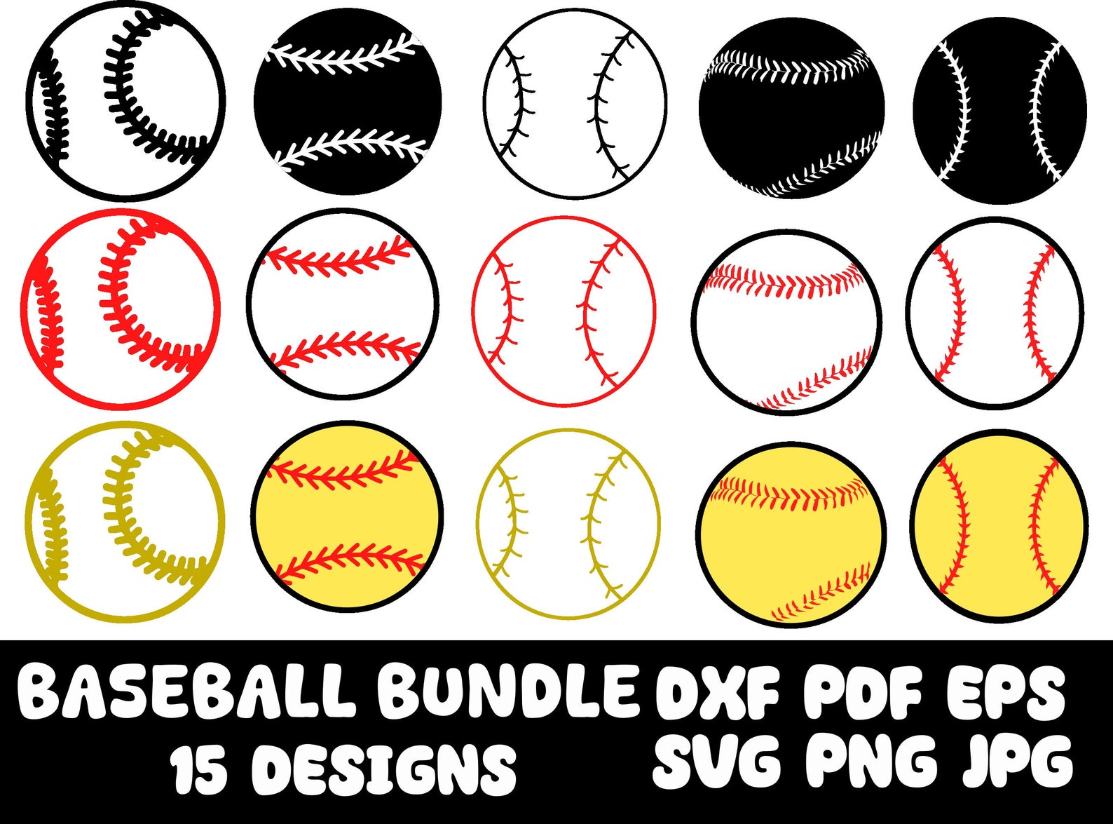 Baseball Svg Bundle, Baseball Outline Svg, Baseball Svg, Baseball Cut ...