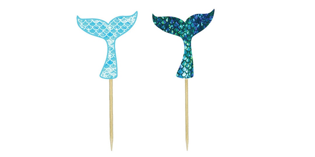 Mermaid Tails Cupcake Toppers - Etsy