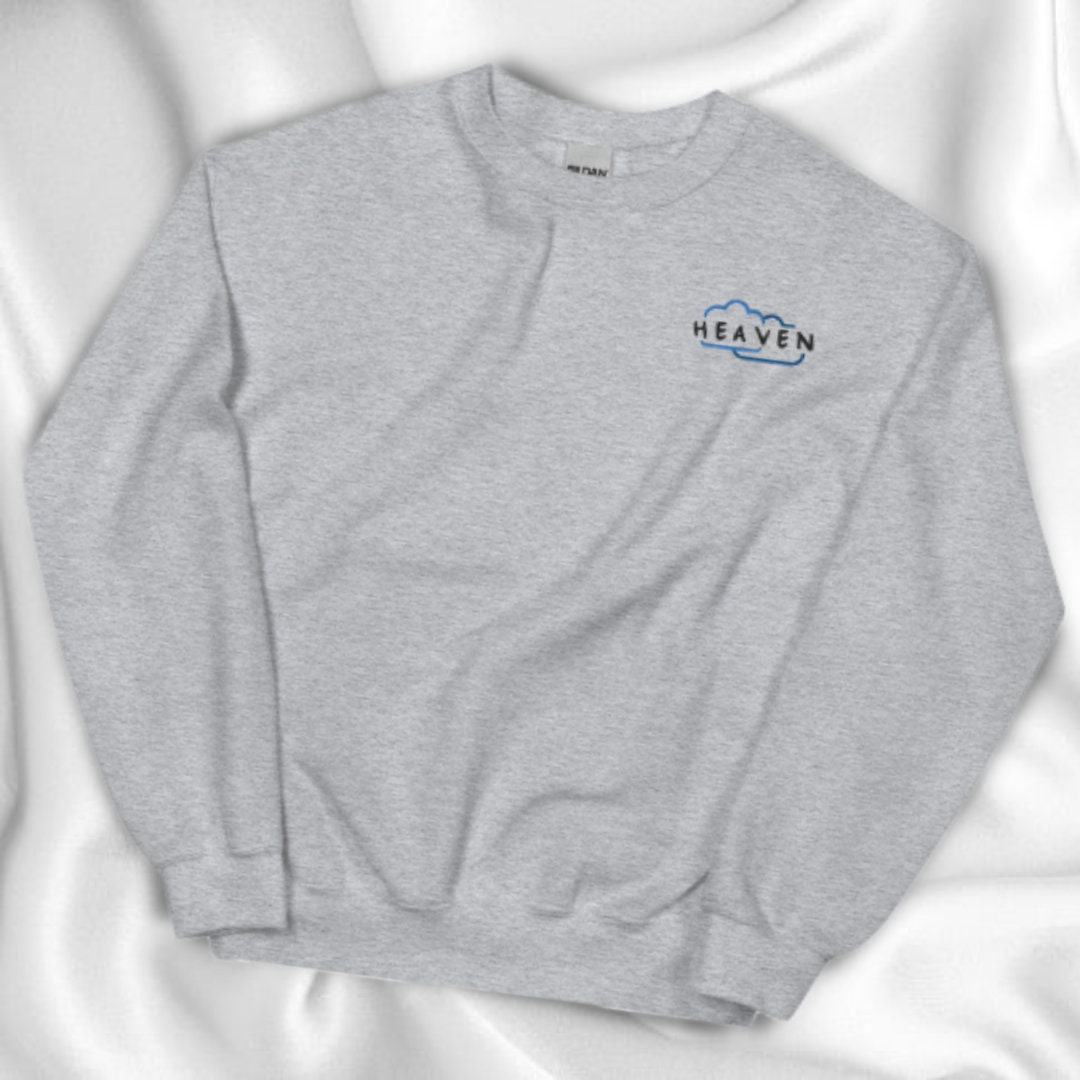 Heaven Embroidered Unisex Sweatshirt NH Merch - Etsy
