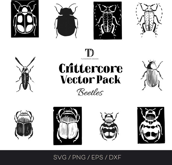 Beetles Crittercore Vector Pack / SVG / PNG / EPS - Etsy