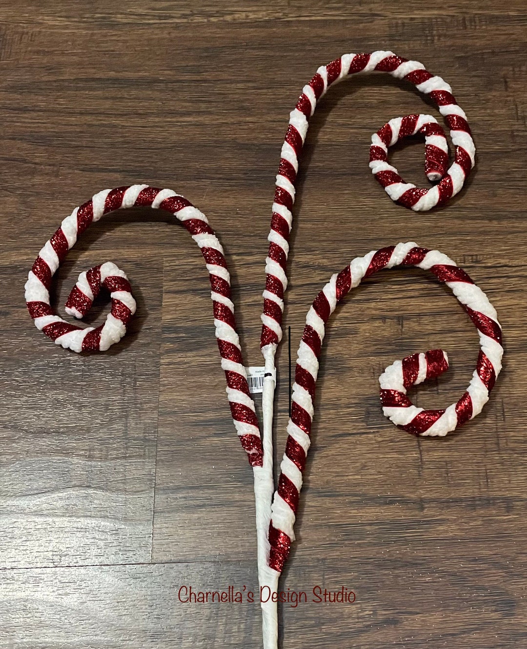 Candy Cane Curls Spray, Holiday Candy Cane, Christmas Candy Cane Curls ...