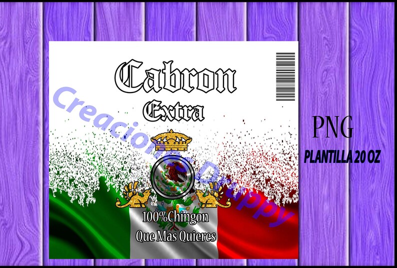 Cabron Extra Png Archivo Digital 20 Oz - Etsy