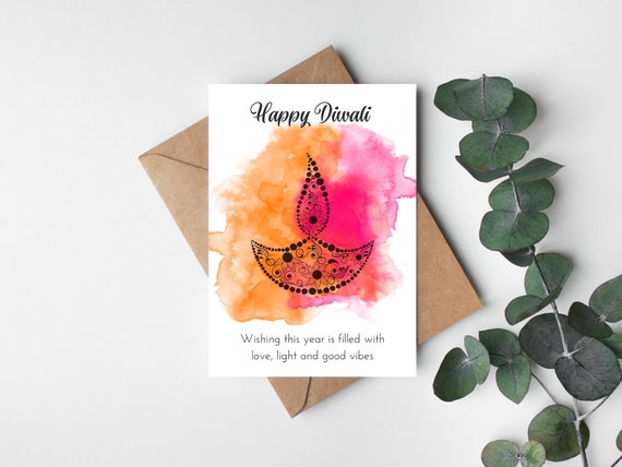 Digital Diwali Card Instant Download Printable - Etsy