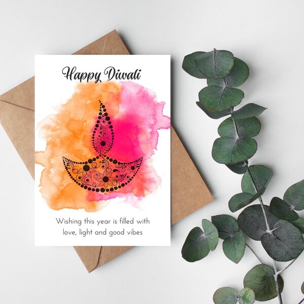 Diwali Card - Etsy