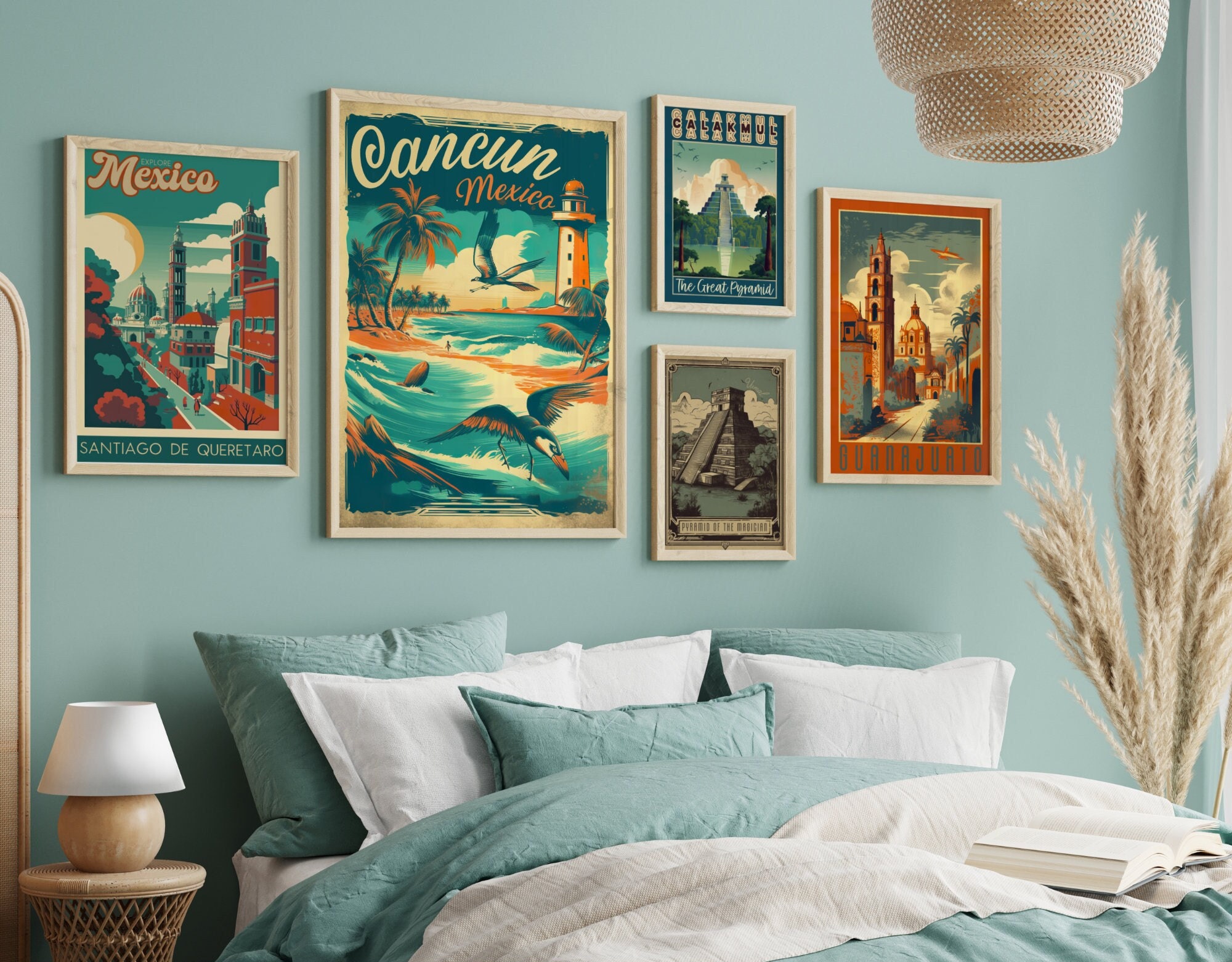 Mexico Travel Poster Mexico City Poster Mexico Poster Oaxaca Prints ...