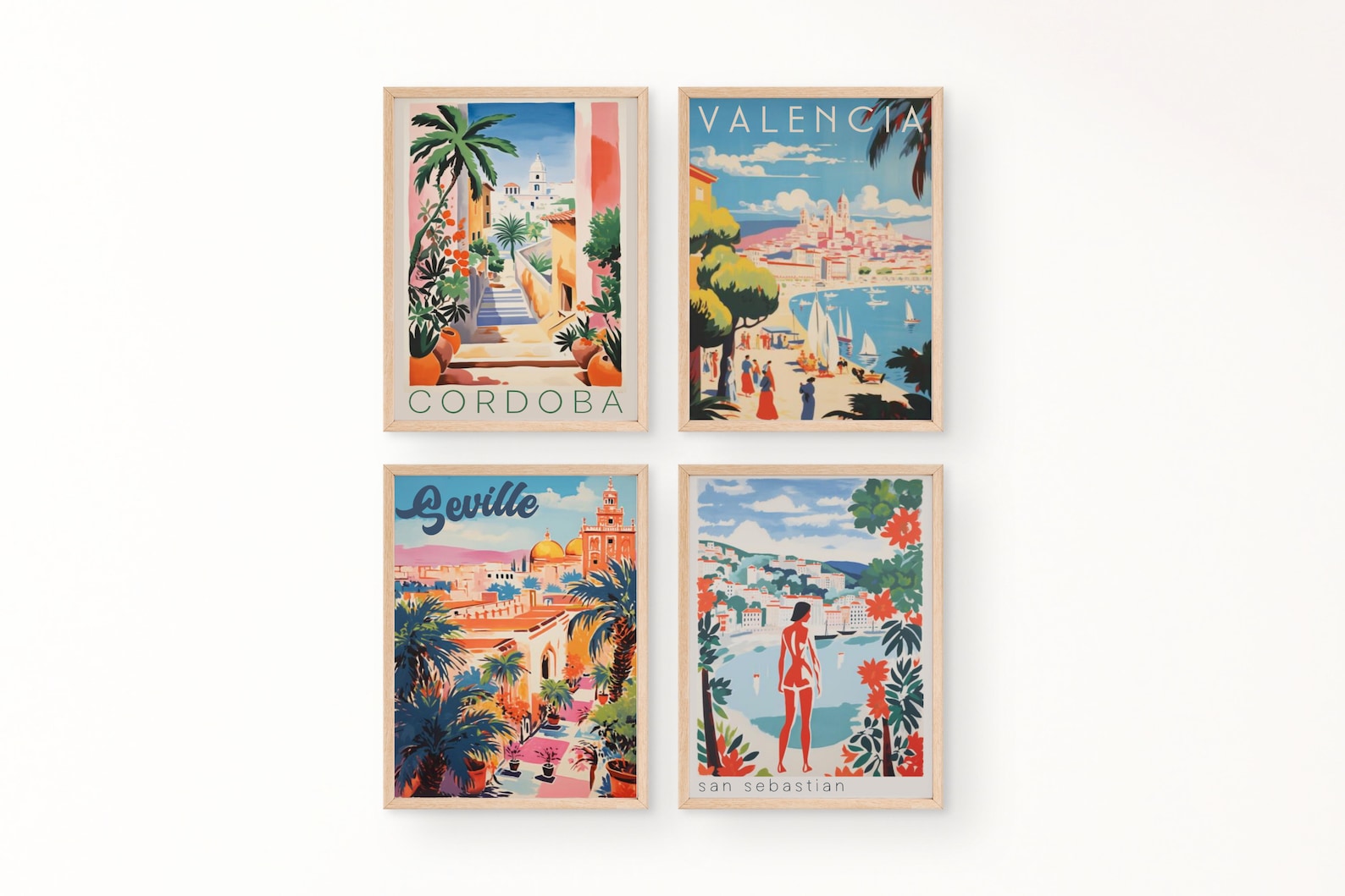 Vintage Spain Travel Posters Spain Art Barcelona Poster Madrid Poster ...