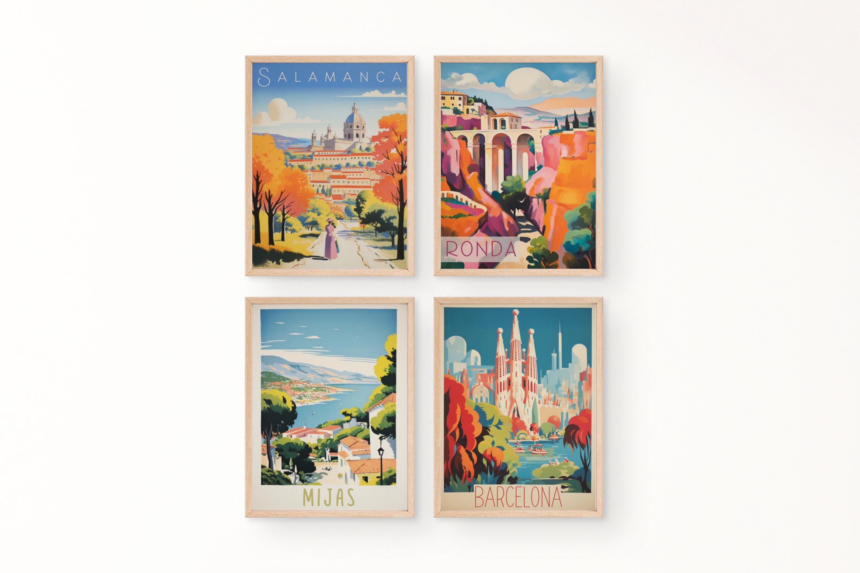 Vintage Spain Travel Posters Spain Art Barcelona Poster Madrid Poster ...