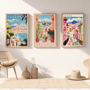 Vintage Spain Travel Posters Spain Art Barcelona Poster Madrid Poster ...