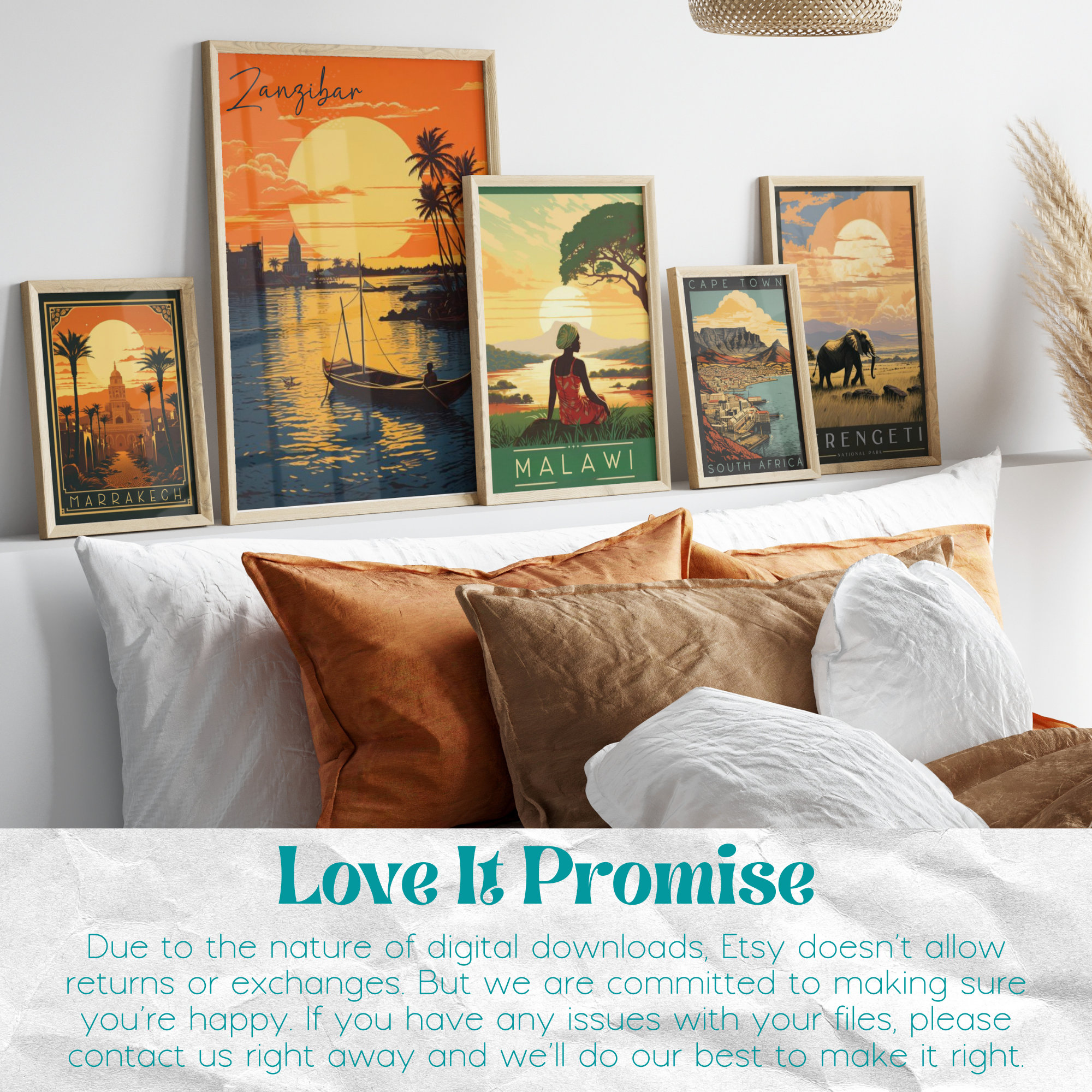 Vintage Travel Posters African Wall Art Africa Travel Poster Nairobi ...