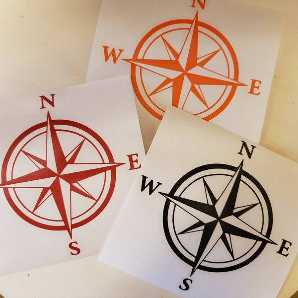 Compass Decal - Etsy