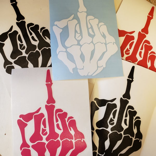 Middle Finger Decal - Etsy