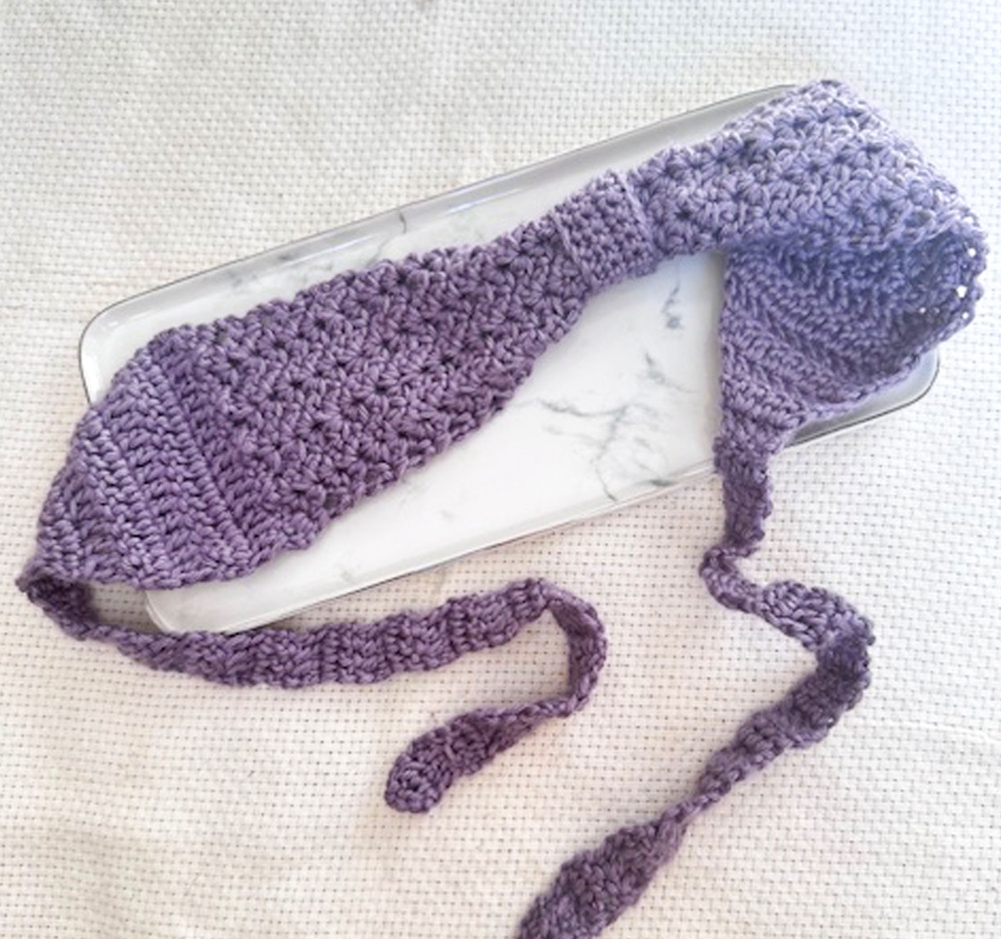 Crochet Headband Pattern for Beginner Crochet Tie Headband Pattern With ...