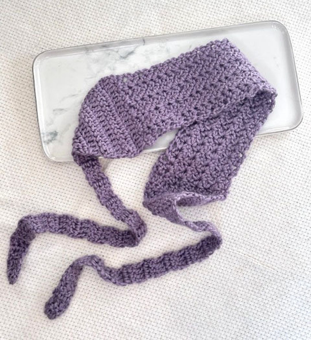 Crochet Headband Pattern for Beginner Crochet Tie Headband Pattern With ...