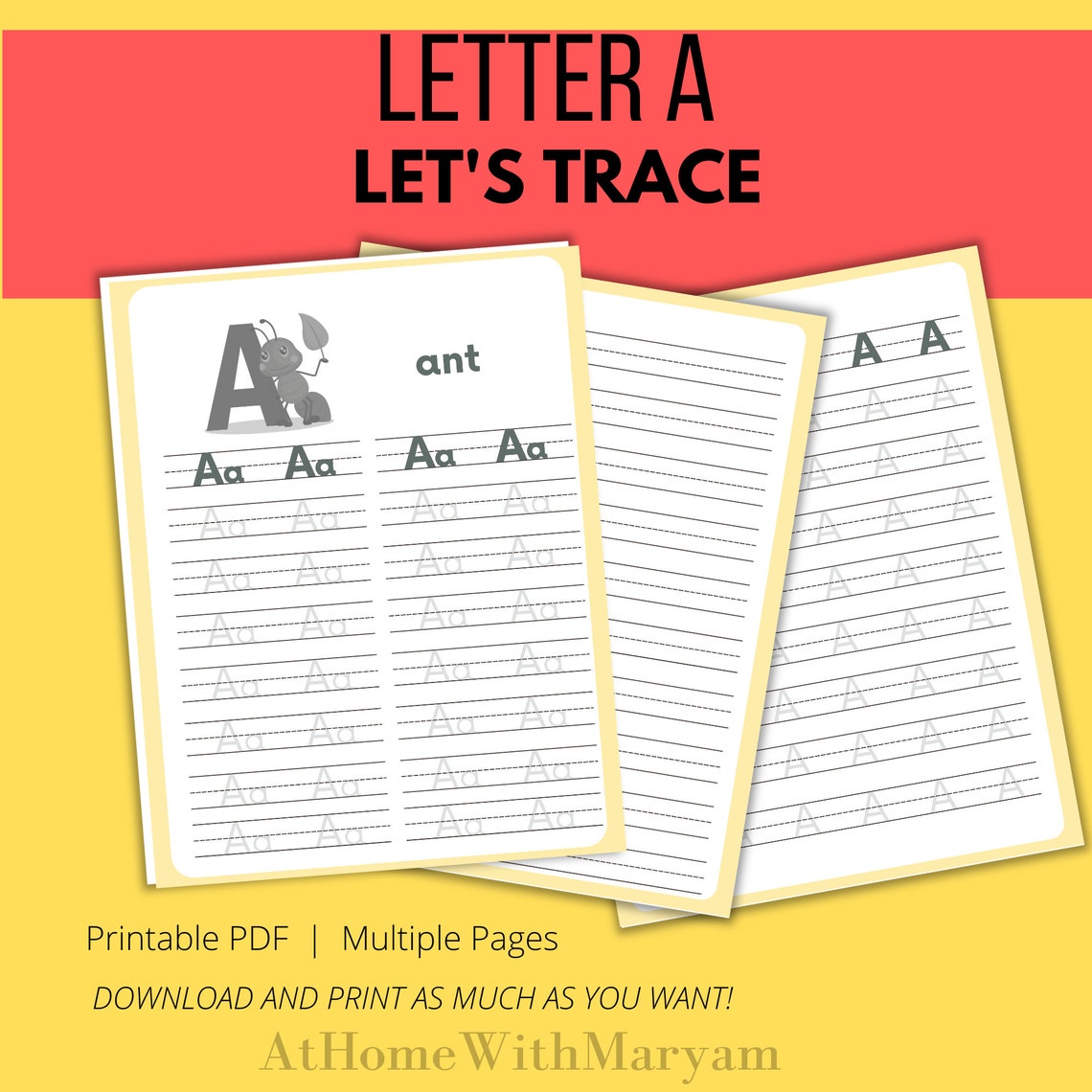 Letter A Tracing Worksheets Alphabets Letters Craft Preschool Alphabets ...