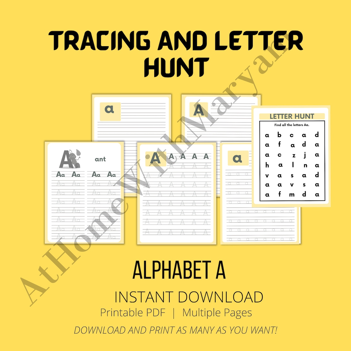 Letter A Tracing Worksheets Alphabets Letters Craft Preschool Alphabets ...