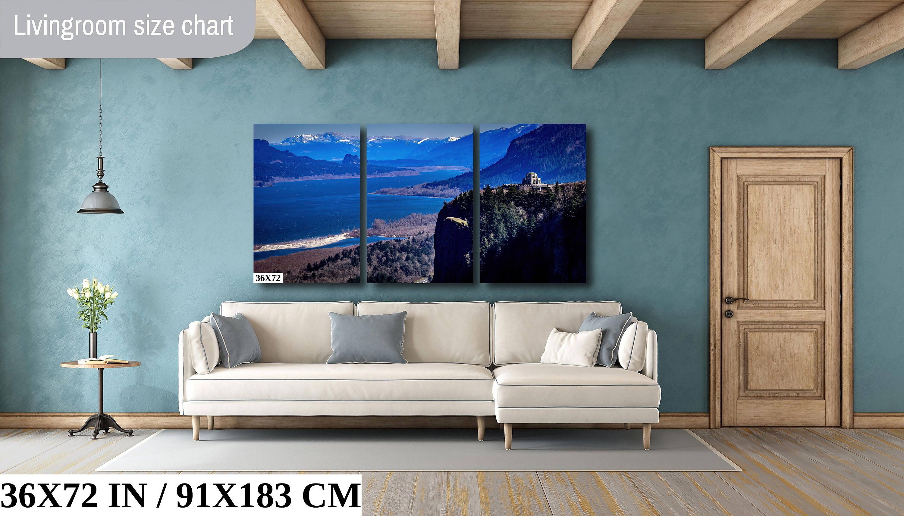 Columbia River Crown Vista House Valley Overlook Nature Landscape ...