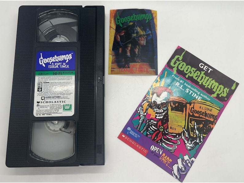 90s Goosebumps VHS - A Night in Terror Tower - Etsy